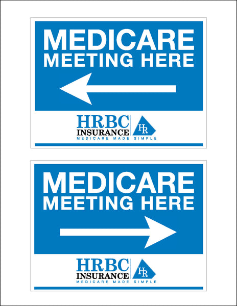 Medicare Meeting Event Signs – HRBC Marketing Store
